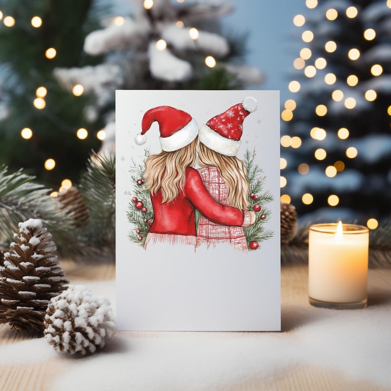 Christmas Whimsical Besties | Besties Clipart | Clipart Bundle | Best ...