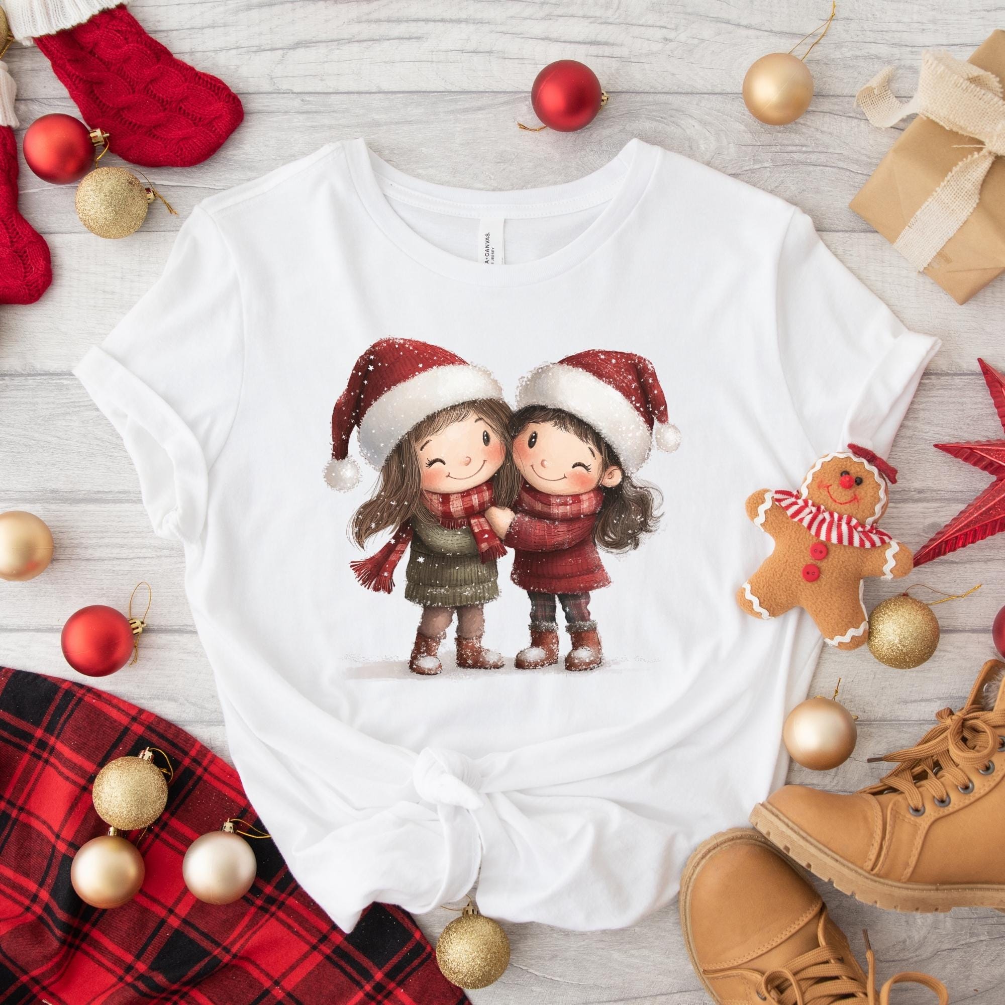 Christmas Whimsical Besties | Besties Clipart | Clipart Bundle | Best ...