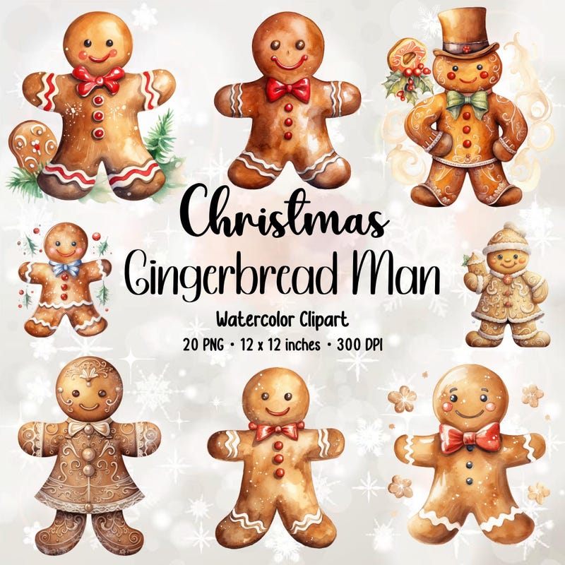 Christmas Gingerbread Man - Etsy