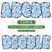 Blue Floral Doodle Alphabet Clipart: Spring & Summer Letters (PNG ...