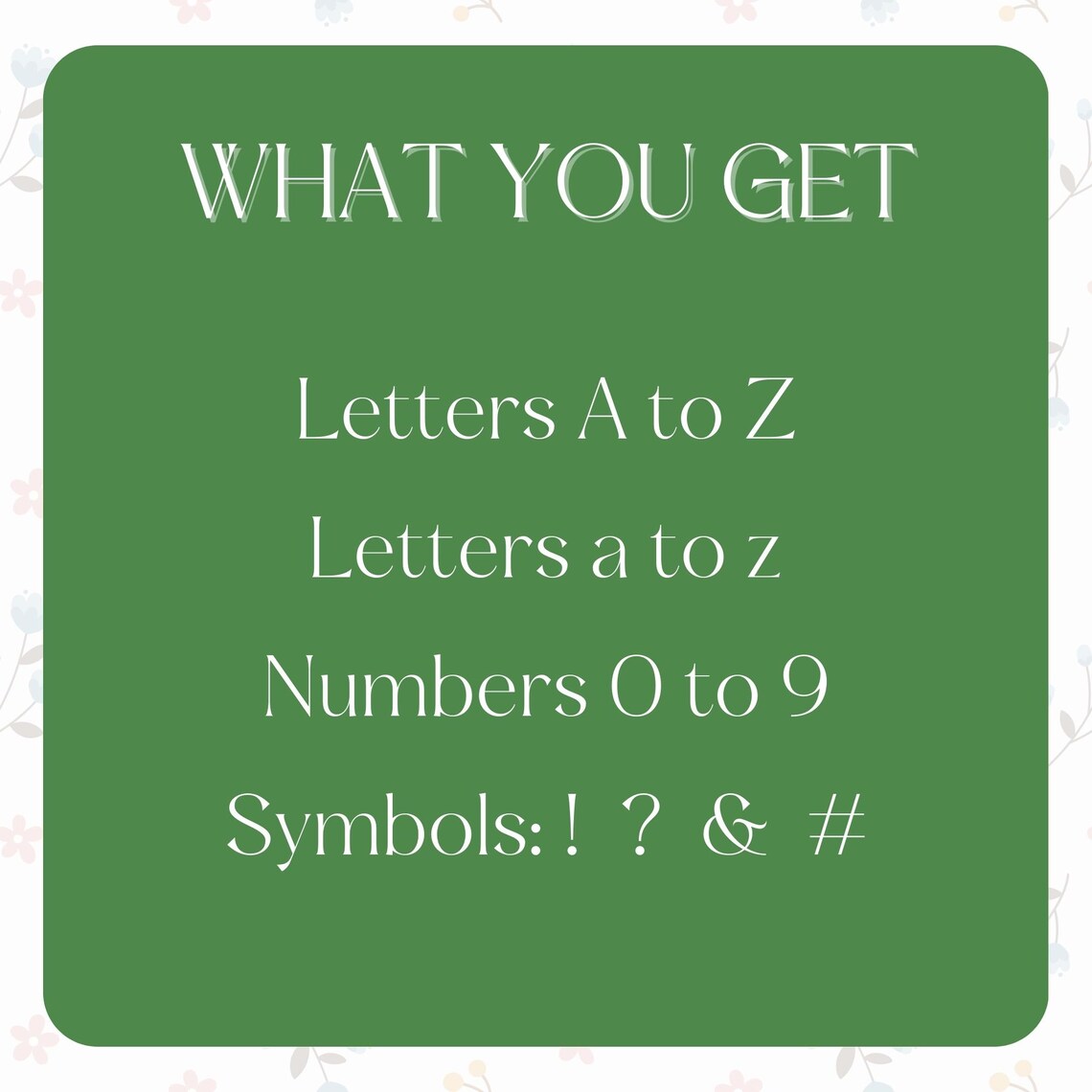 Blue Floral Doodle Alphabet Clipart: Spring & Summer Letters (PNG ...