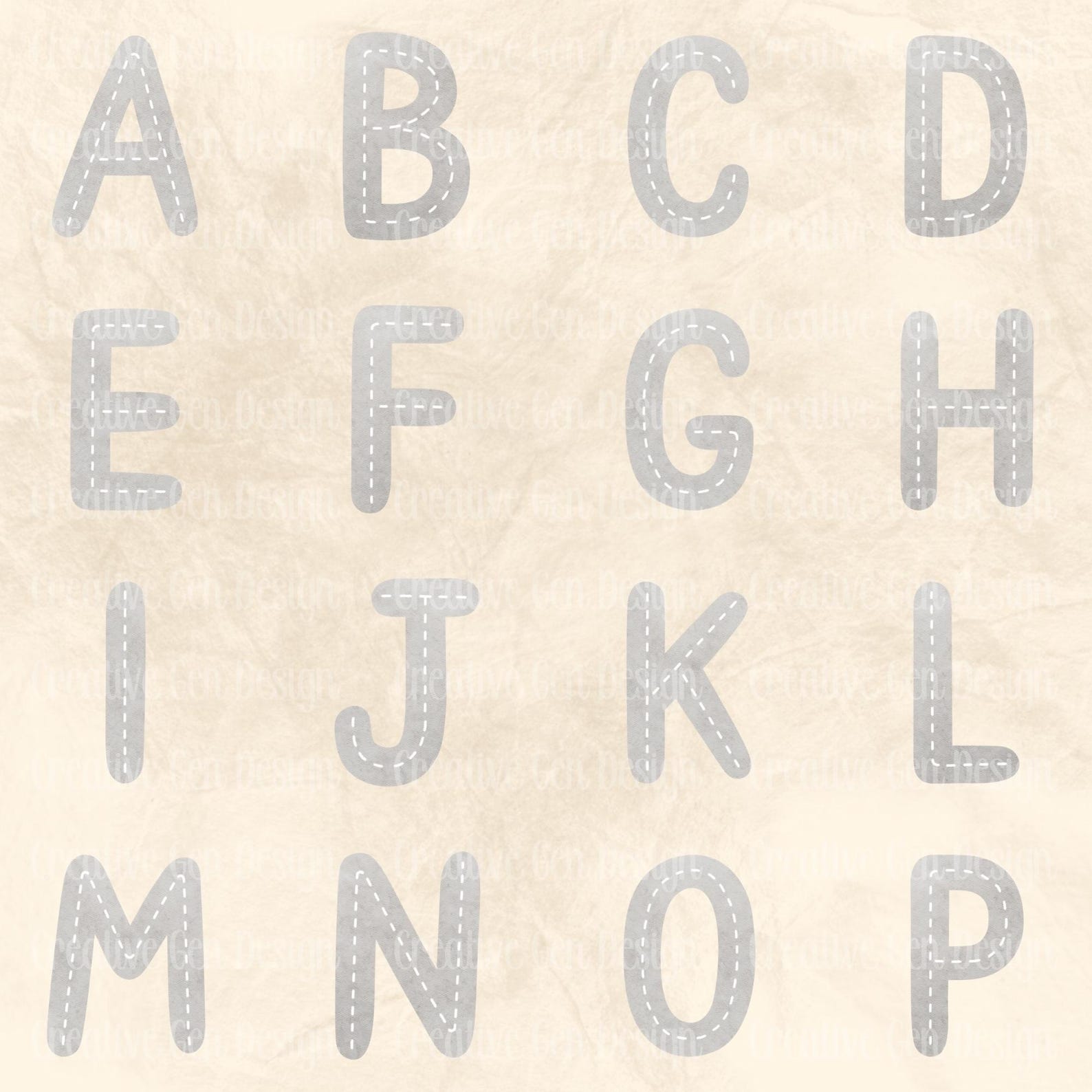 Transport Alphabet for Kids Road Letters Clipart Clipart Bundle ...