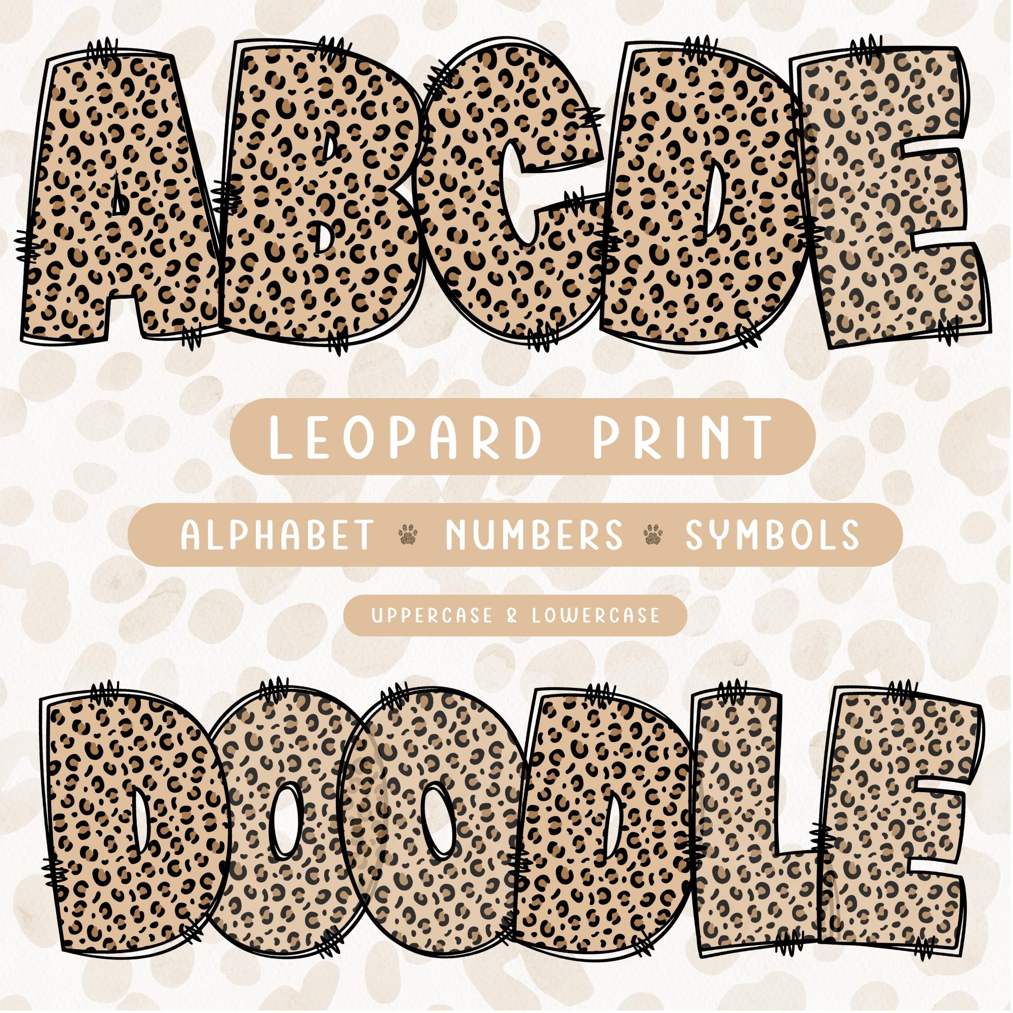 Leopard Print Alphabet Letters | Leopard Clipart | Alphabet PNG ...