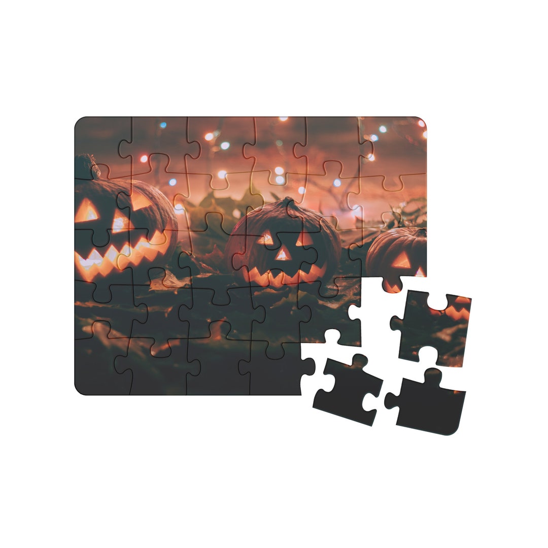 Jack-o-lantern Puzzle - Etsy