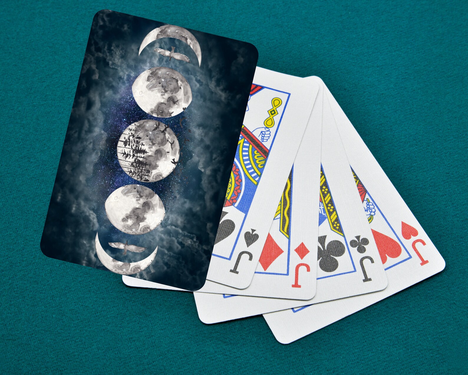 Moon Phases Playing Cards - Etsy
