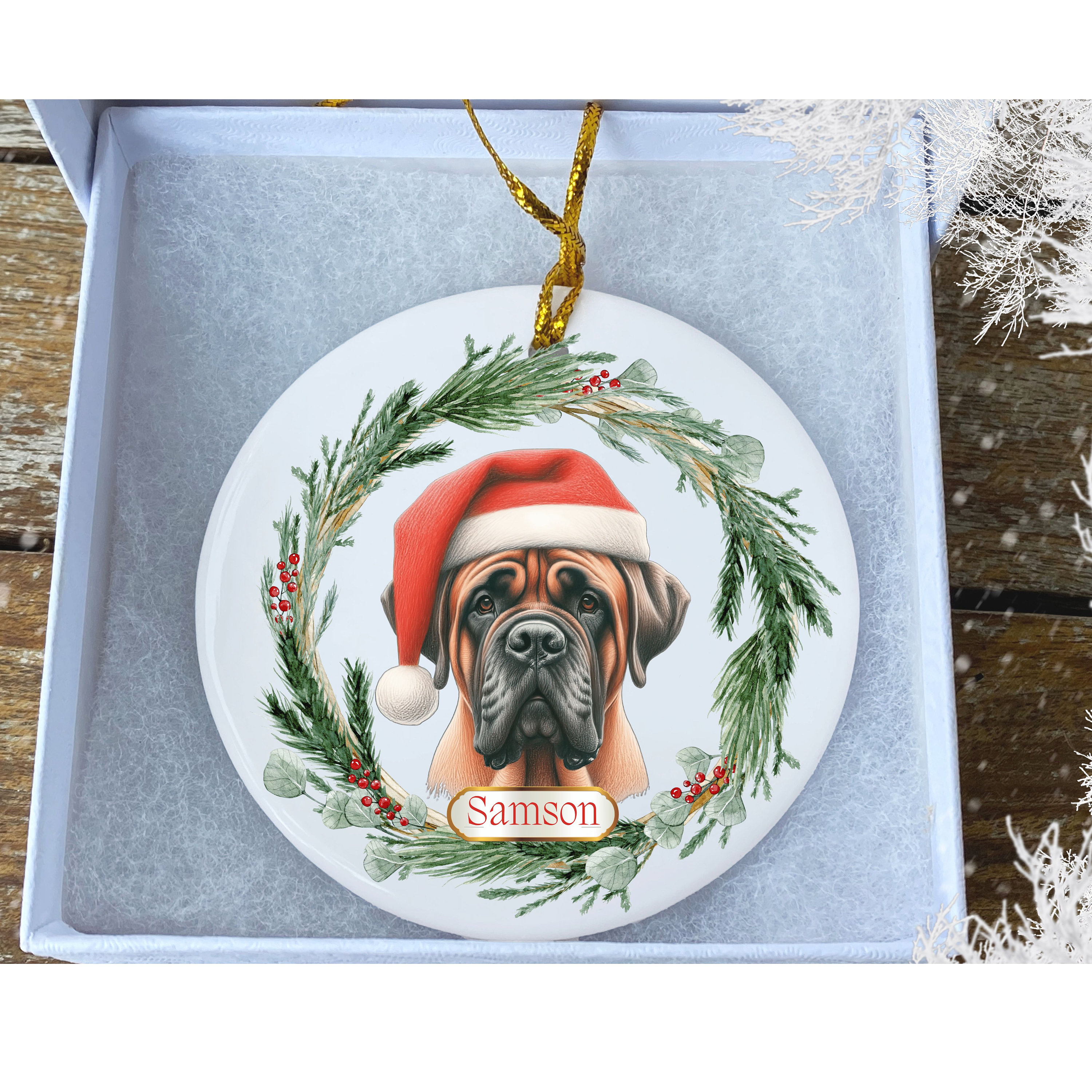 Mastiff Ornament Welsh Corgi Personalized Ornament Pet - Etsy