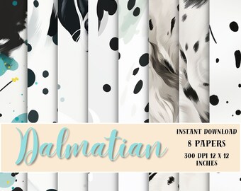 Dalmatian Puppies Digital Paper: Scrapbook & Card Making (digital ...