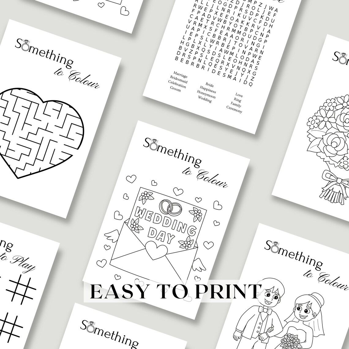 Wedding Activities for Kids | Printable Wedding Activity Kit for Kids ...