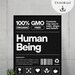 Human Label Digital Poster - Etsy