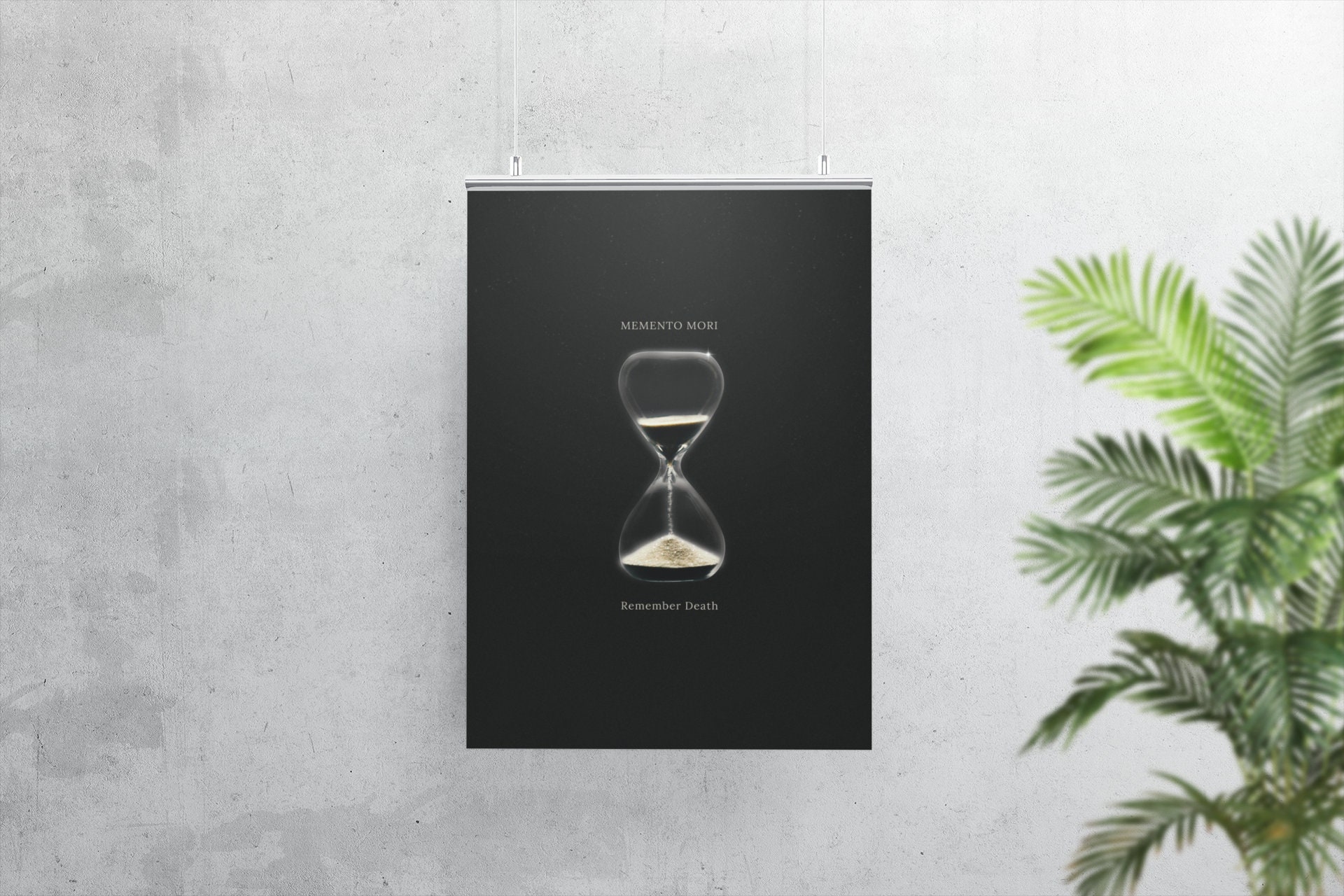 Memento Mori: Hourglass Reflection - Digital Poster Print - Etsy