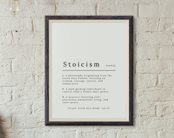 Stoicism Defined: Dictionary Edition - Digital Print - Etsy