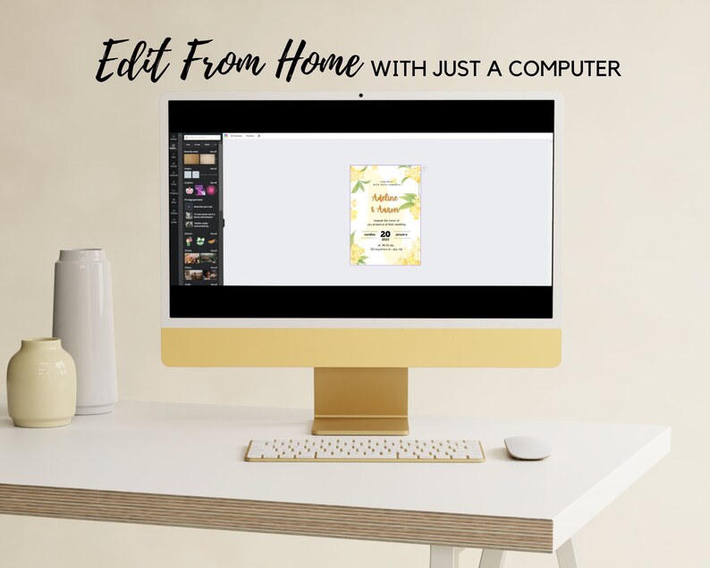 Wedding Invitation Template Design, Instant Download, Printable Wedding ...