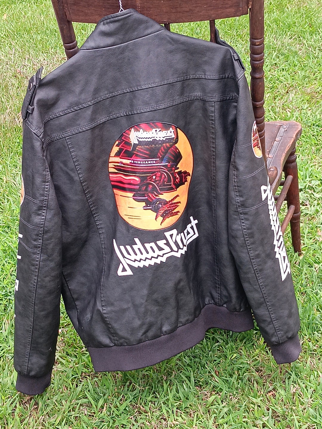 80s Vintage Judas Priest L Leather Jacket Never Worn Great Condition ...