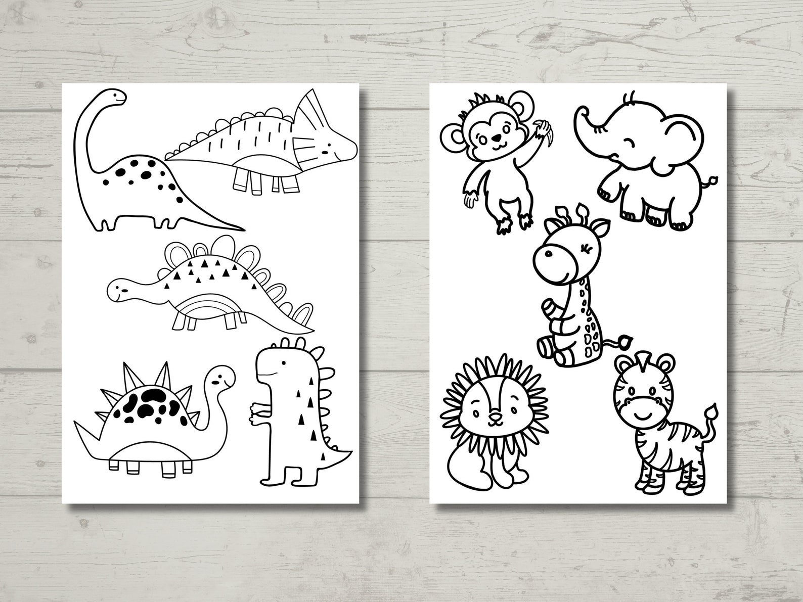 Printable Colouring Pages, Instant Download Colouring Pages, PDF ...