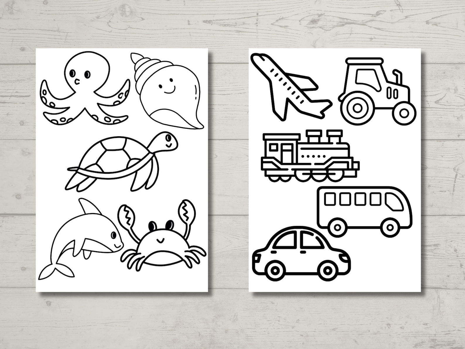 Printable Colouring Pages, Instant Download Colouring Pages, PDF ...