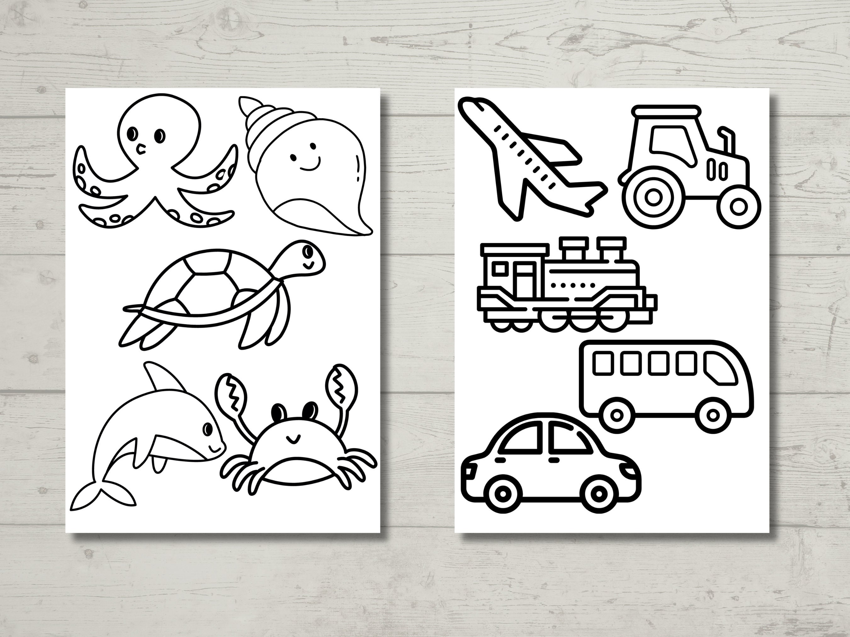 Printable Colouring Pages, Instant Download Colouring Pages, PDF ...