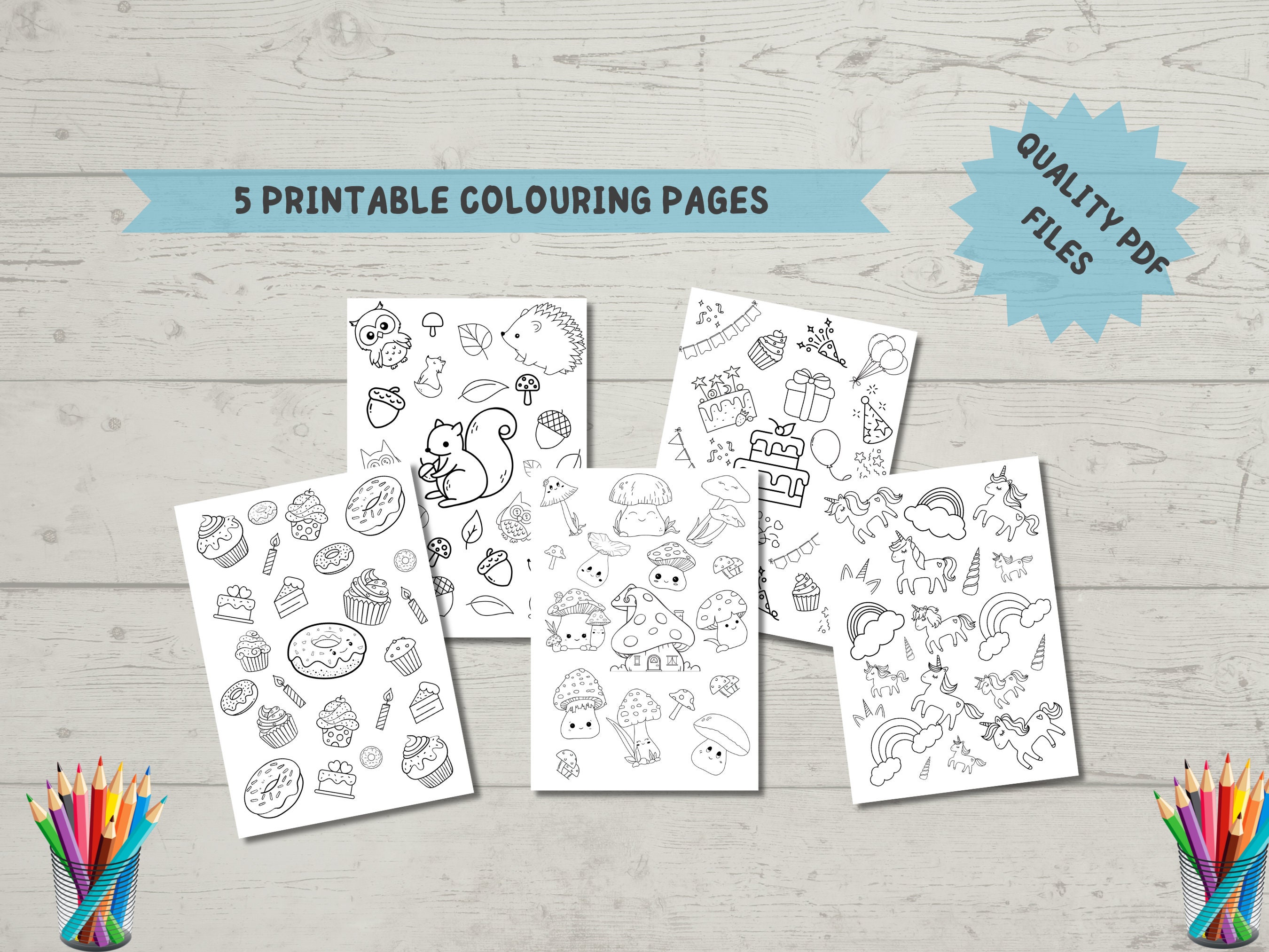 Printable Colouring Pages, Colouring Pages, Instant Download Colouring ...