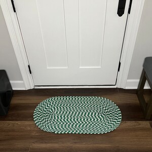 Upcycled Rock Climbing Rope Rug. Handmade Mat for Doorway, Camping ...