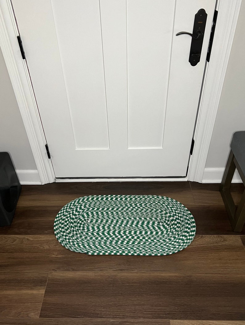 Upcycled Rock Climbing Rope Rug. Handmade Mat for Doorway, Camping ...