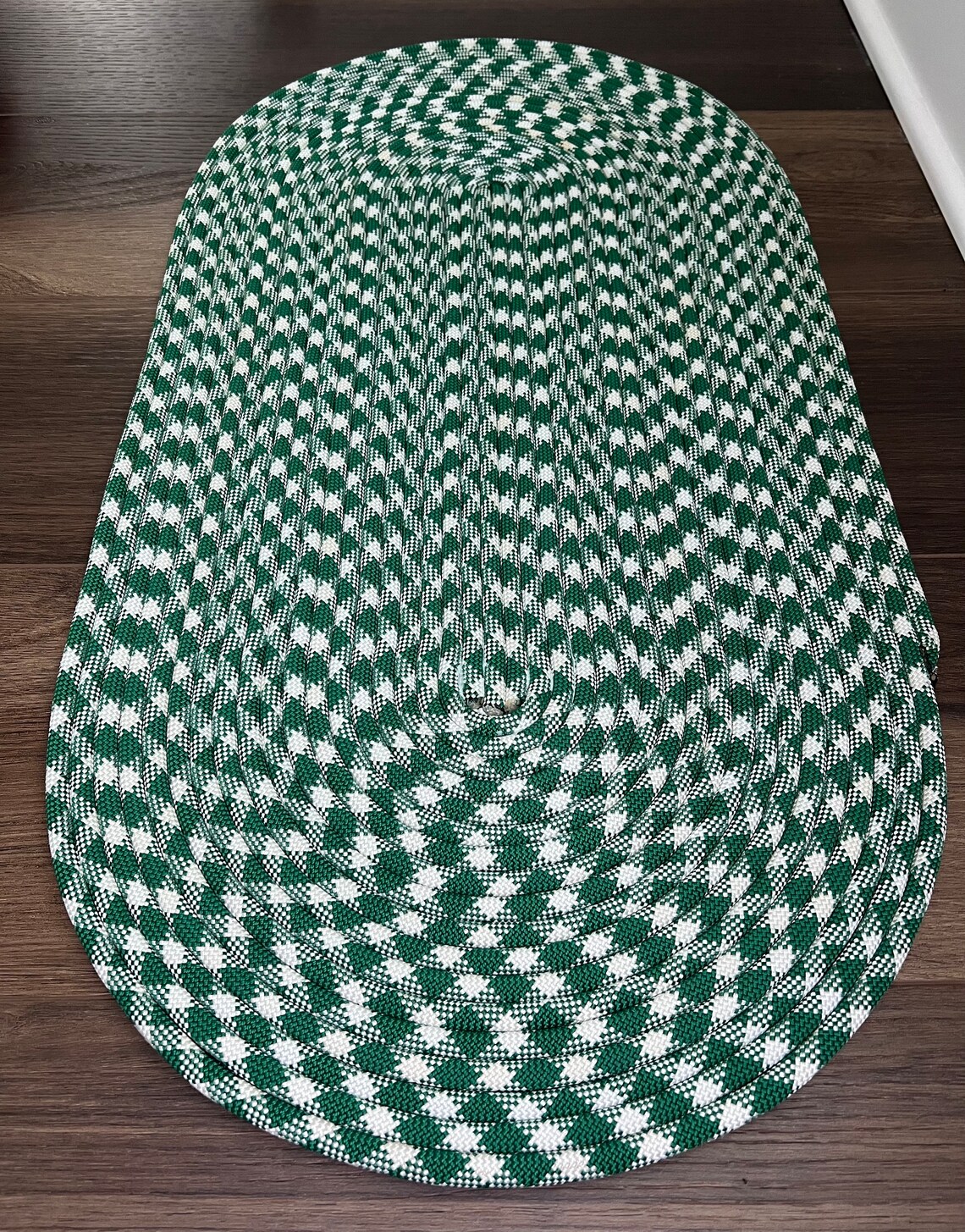 Upcycled Rock Climbing Rope Rug. Handmade Mat for Doorway, Camping ...