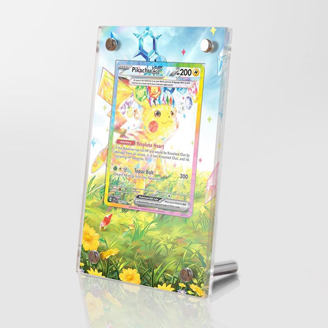 Pikachu Ex - Pokémon Extended Artwork Protective Display Case - Etsy