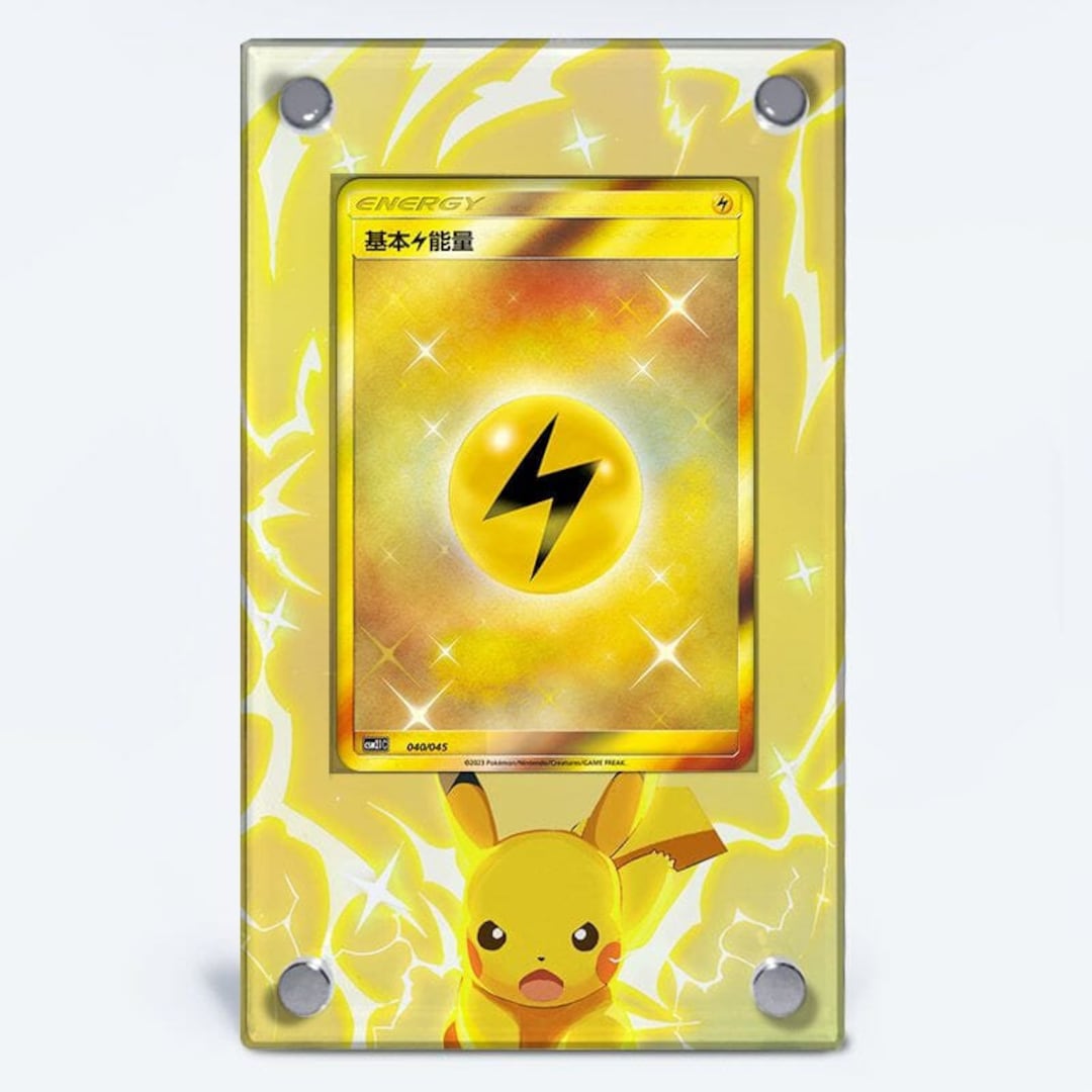 Electric Energy Pokémon Extended Artwork Protective Card Display Case ...