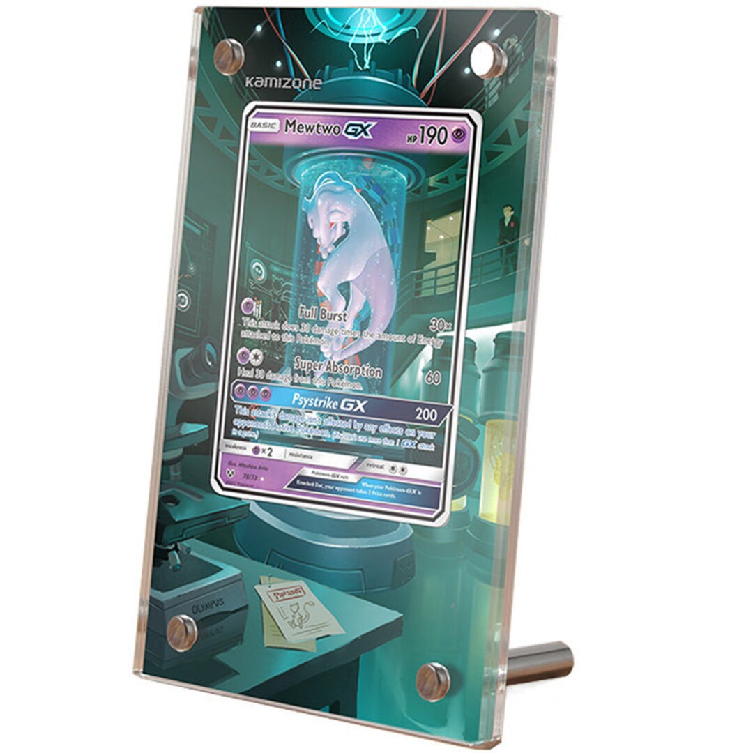 Mewtwo GX 78/73 Pokémon Extended Artwork Protective Card Display Case ...