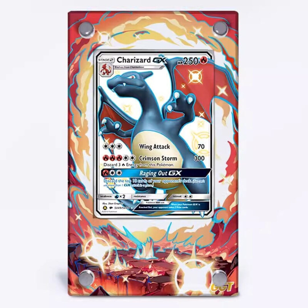 Charizard GX SV49/SV94 Pokémon Extended Artwork Protective Card Display Case - Etsy