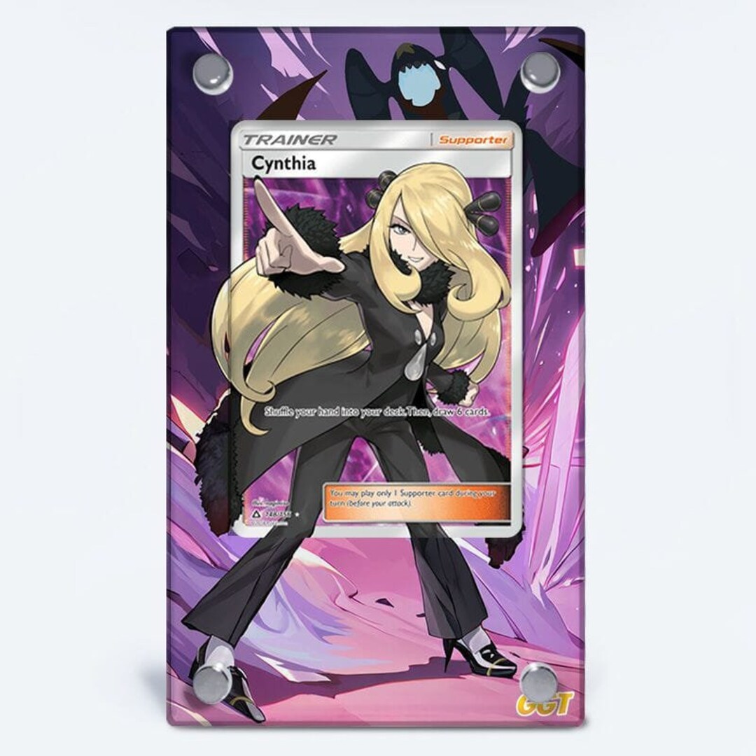 Cynthia 148/156 - Pokémon Extended Artwork Protective Card Case - Etsy ...