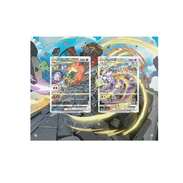 Charizard Vs Mewtwo Card - Etsy