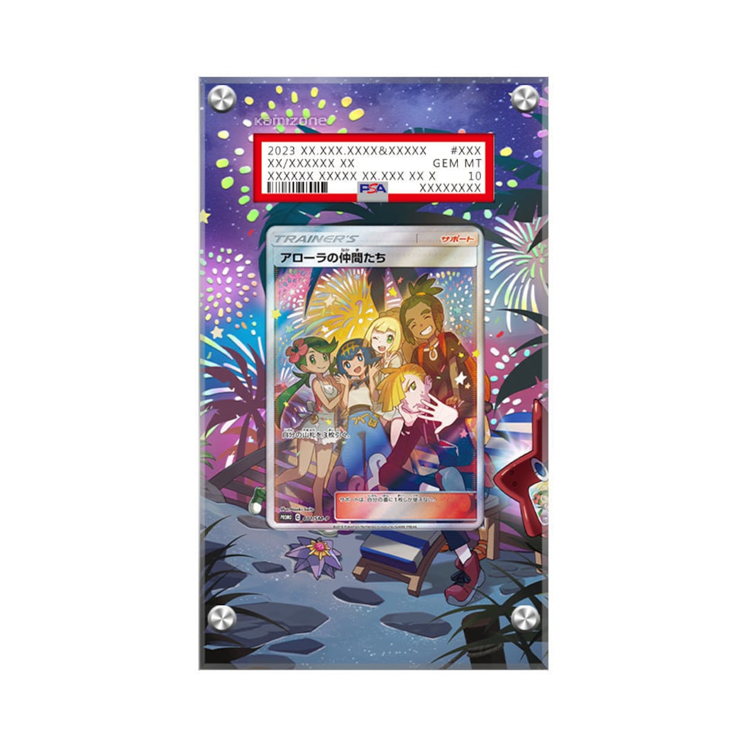 Alola Friends japanese Pokémon Extended PSA Artwork Protective Display ...
