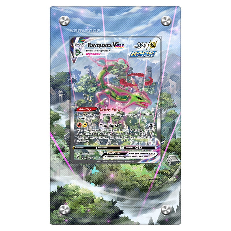 Rayquaza VMAX 218/203 Pokémon Extended Artwork Protective Display Case ...