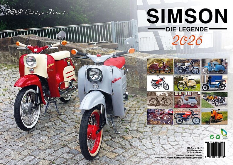 SIMSON Mopeds Calendar 2026 - Fan Merchandise - Etsy