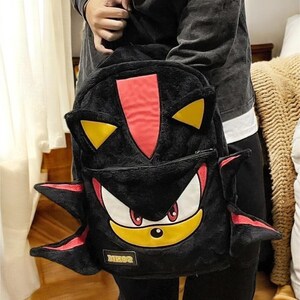 Shadow the Hedgehog Backpack | Cartoon Travel & School Bag | Large ...