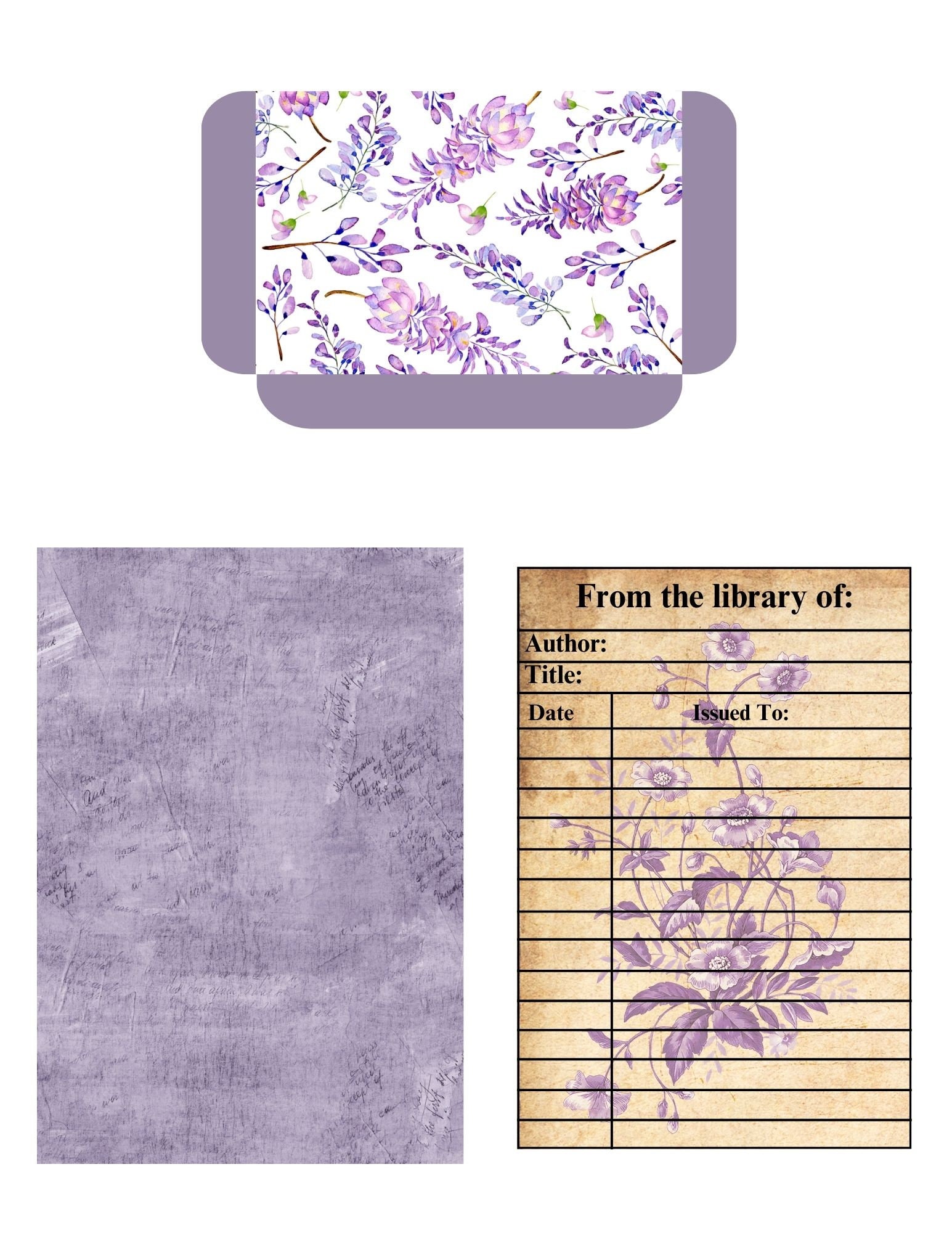 Library Pockets & Cards, Loaded Pocket Tags, Ephemera, Junk Journal ...