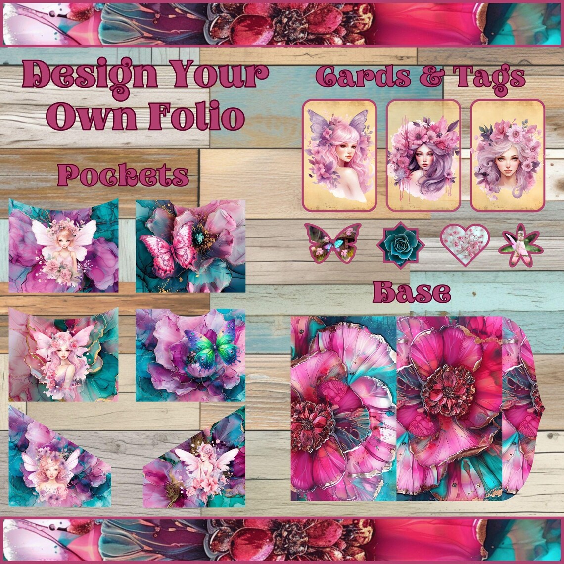 Pink Fairy Junk Journal Printable, Ephemera Set (digital Download) - Etsy
