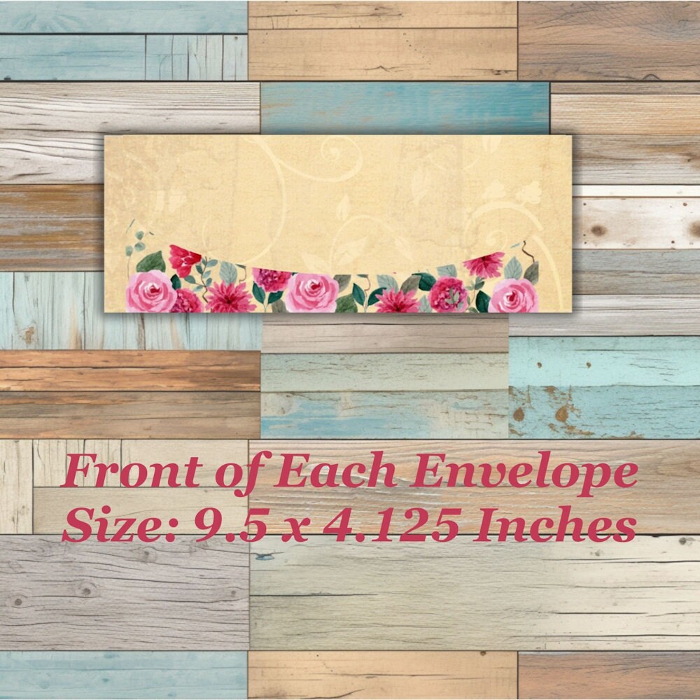 Pink Butterfly Printable Envelopes, Digital Printable Junk Journal ...