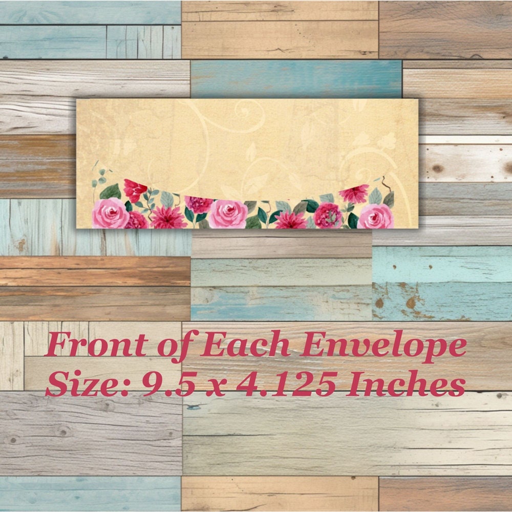 Pink Butterfly Printable Envelopes, Digital Printable Junk Journal ...