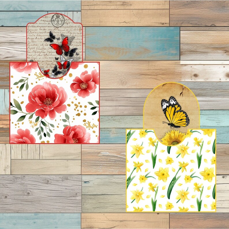 Printable Pockets and Tags, Junk Journal Ephemera, Loaded Pocket Tags ...