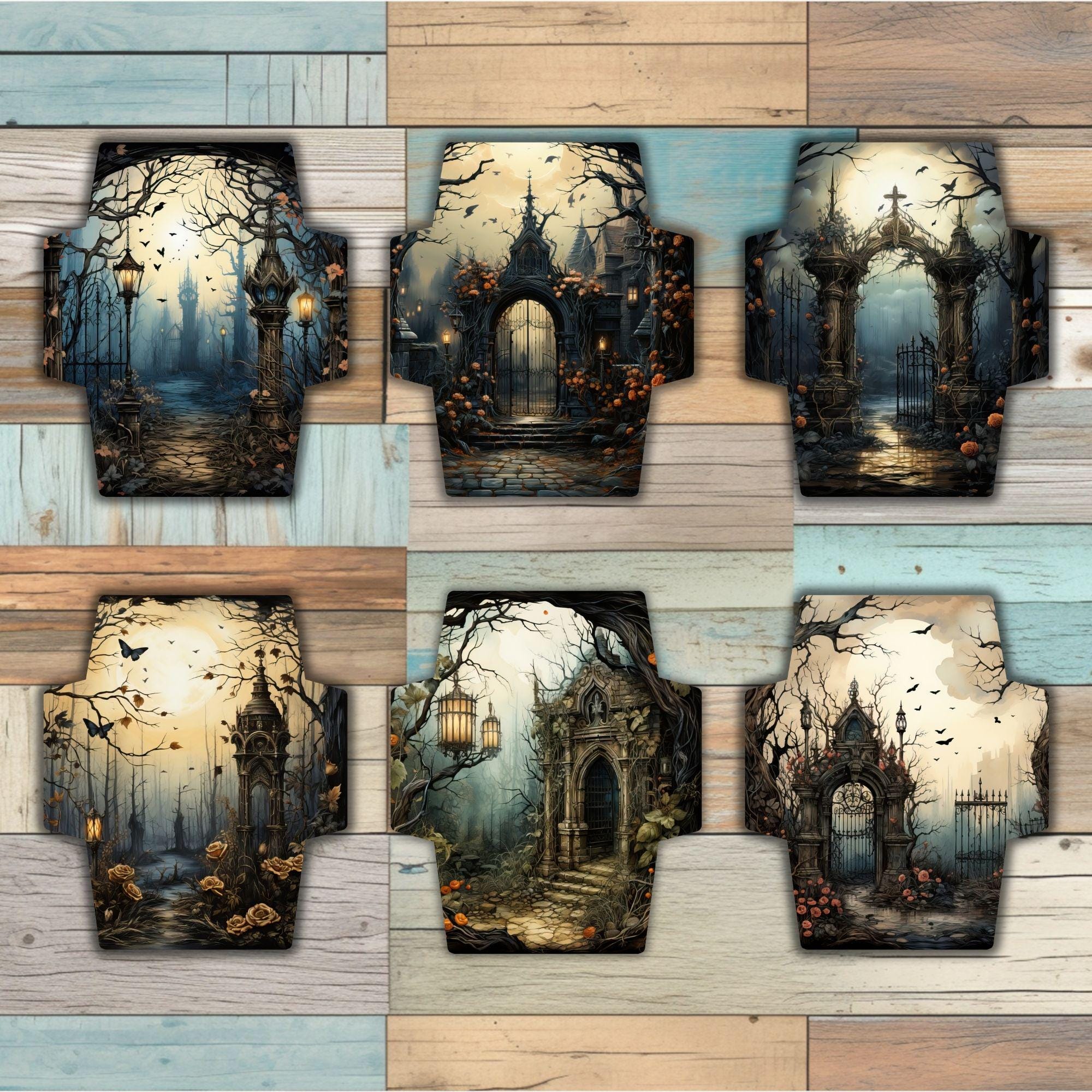 Gothic Gardens Printable Envelopes, Digital Printable Junk Journals ...