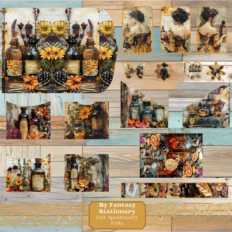 Fall Apothecary Junk Journal Printable Set (PDF) - Etsy