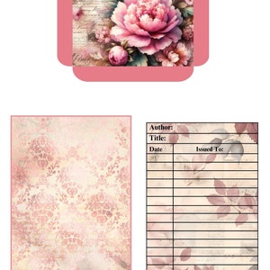 Library Pockets & Cards, Loaded Pocket Tags, Ephemera, Junk Journal ...