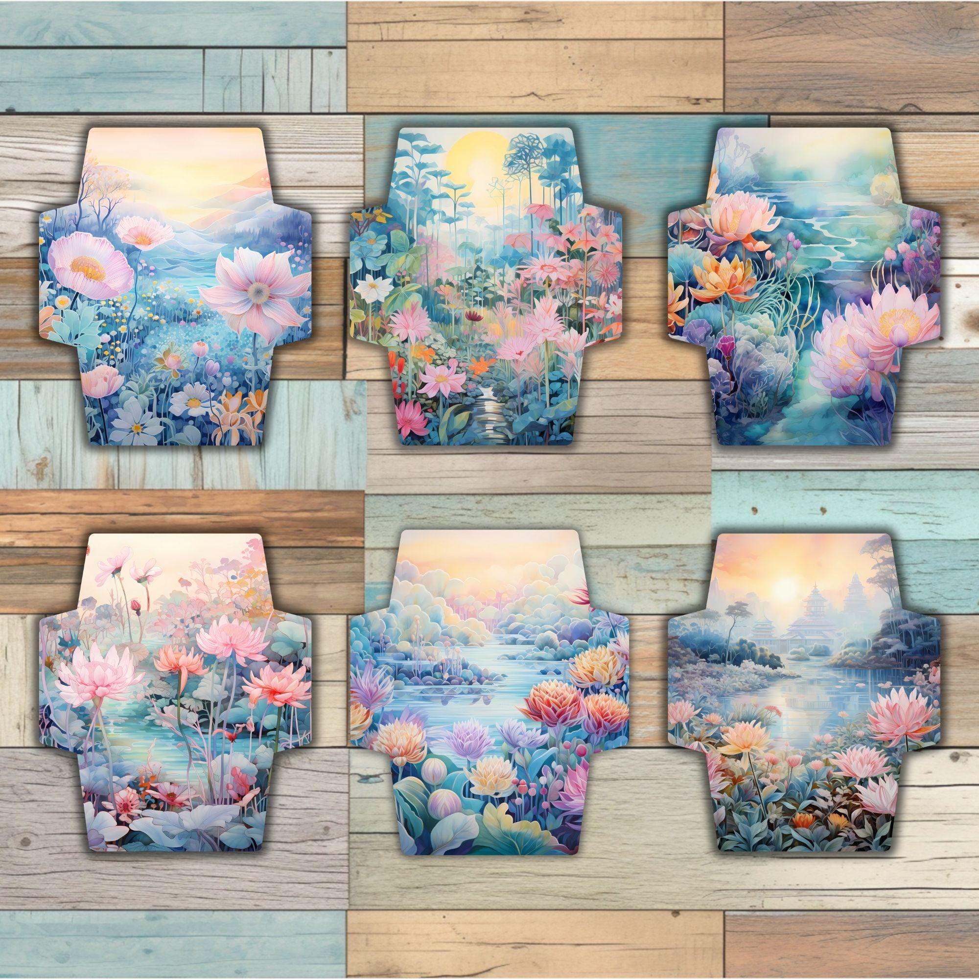 Floral Garden Printable Envelopes, Stationery Kit (digital Download) - Etsy