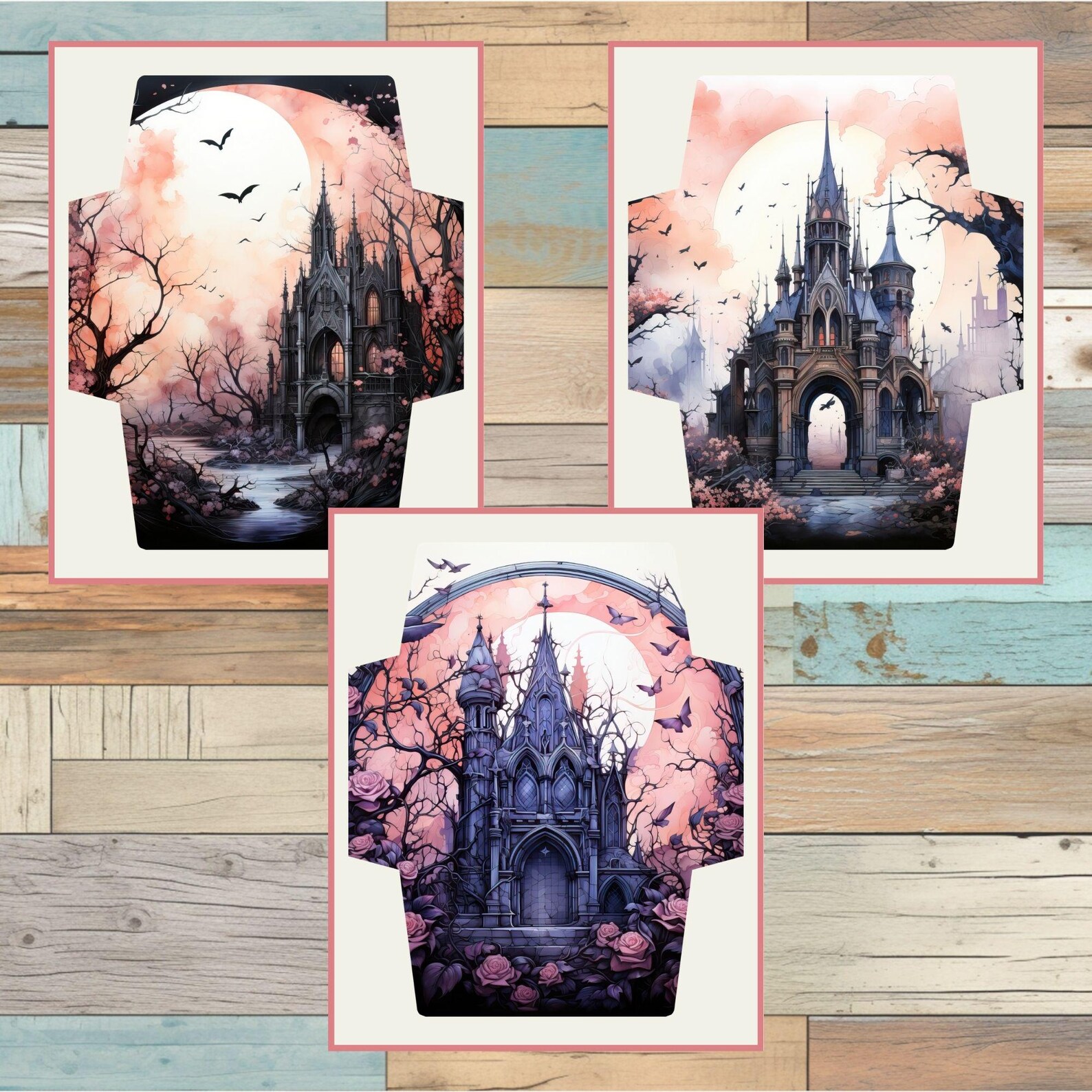 Victorian Garden Printable Envelopes, Digital Printable Junk Journal ...