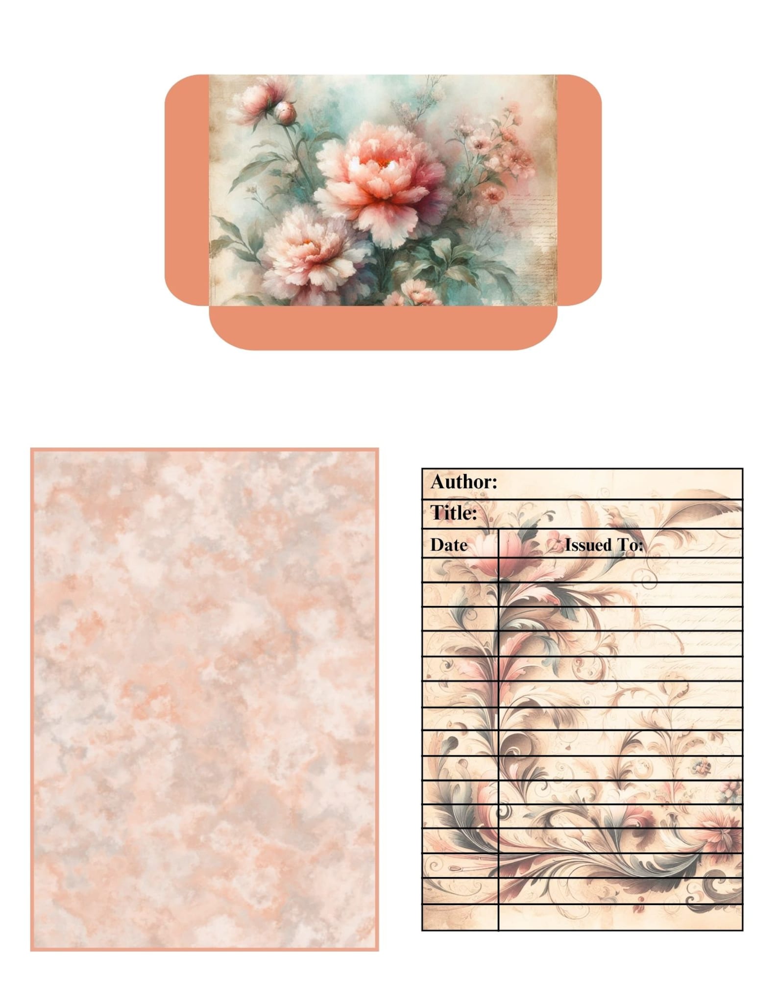 Library Pockets & Cards, Loaded Pocket Tags, Ephemera, Junk Journal ...