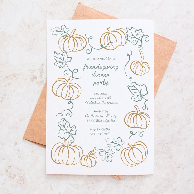 Fall Invitations - Etsy