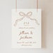 Welcome Party Sign Hand-drawn Bow Ribbon Template, DIY Birthday Party ...