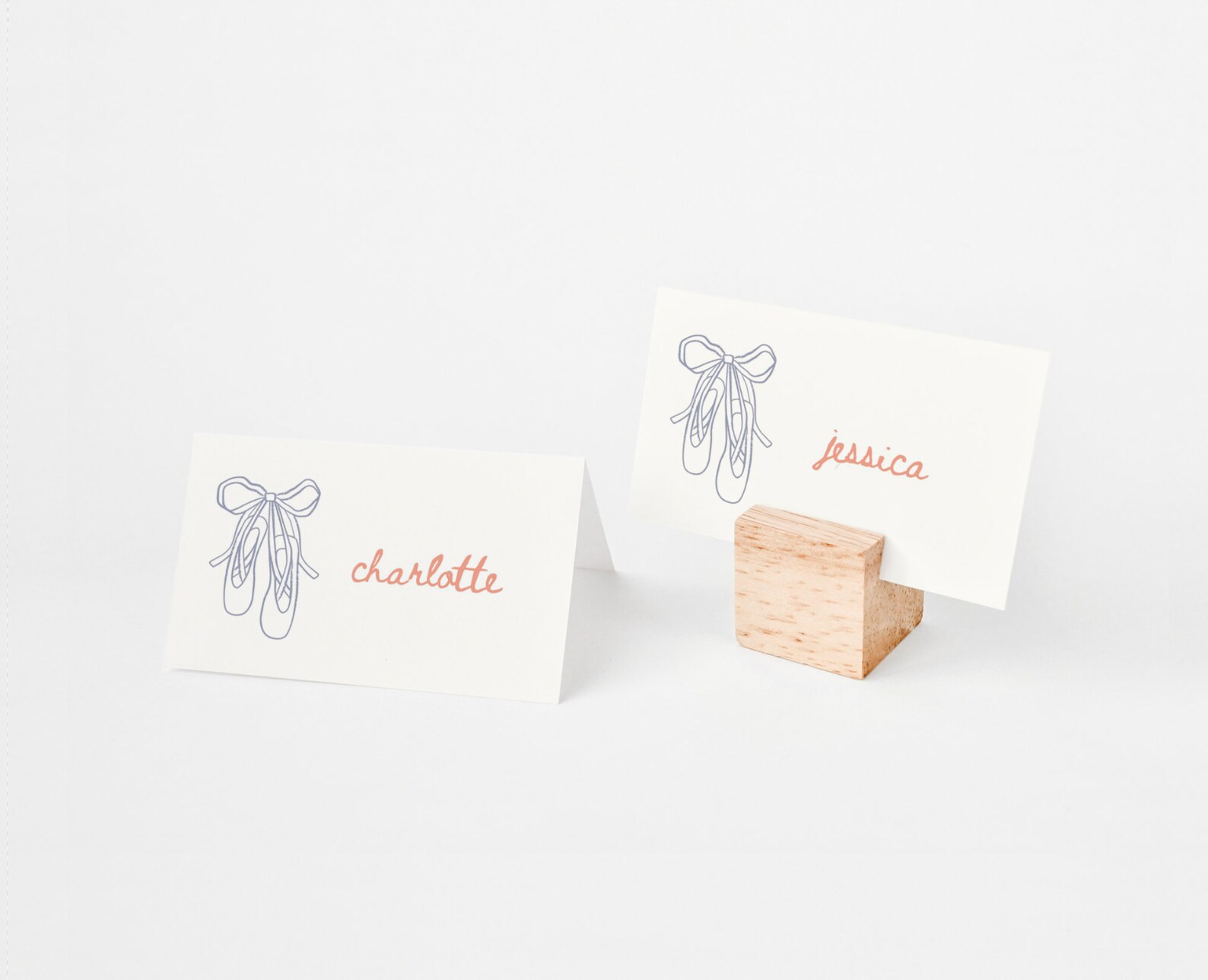 Hand-drawn Ballet Shoe Squiggle Invite Menu & Placecard Template, DIY ...