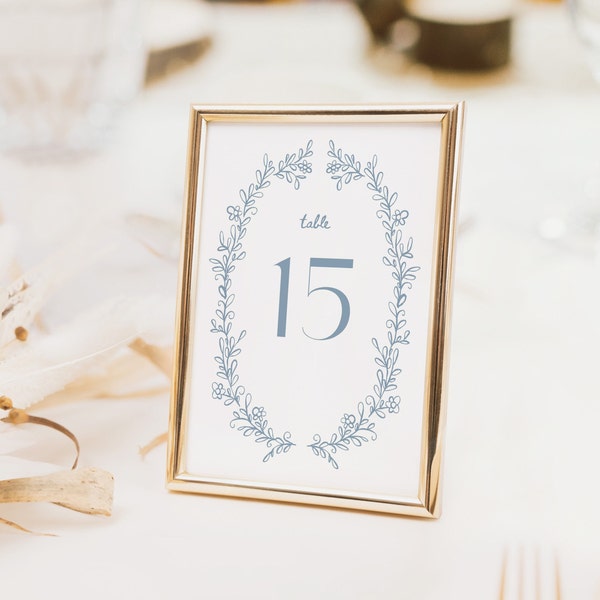 Framed Table Numbers - Etsy