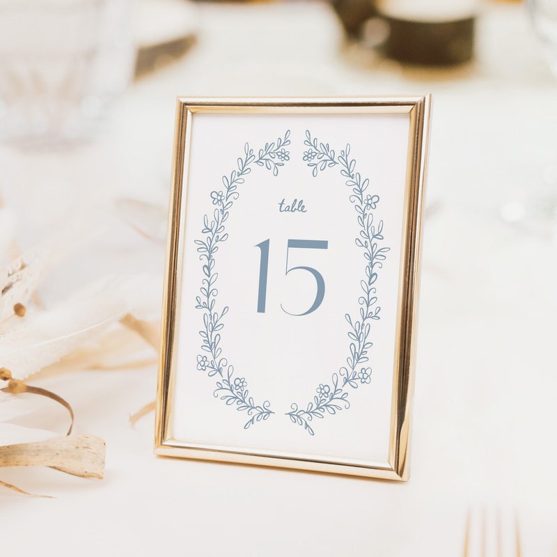Framed Table Numbers - Etsy